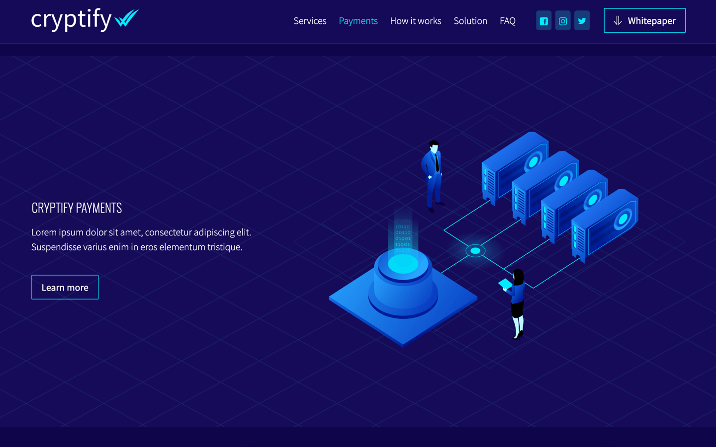 Cryptify - Finance HTML5 Responsive Website Template